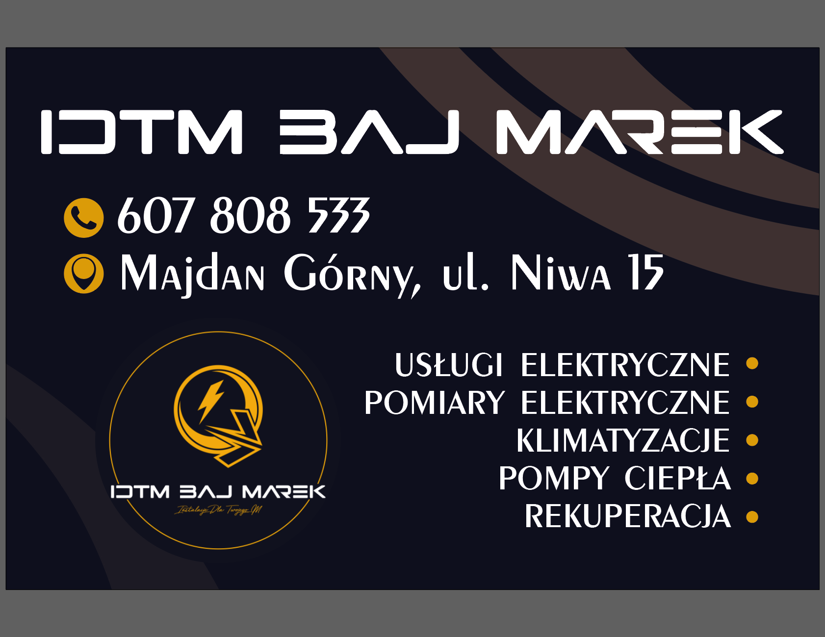 idtm.pl | Elektryk - Tomaszów Lubelski, Majdan Górny